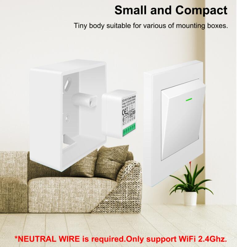 3 Gang WiFi Mini Smart Light Switch Module | SLS Smart